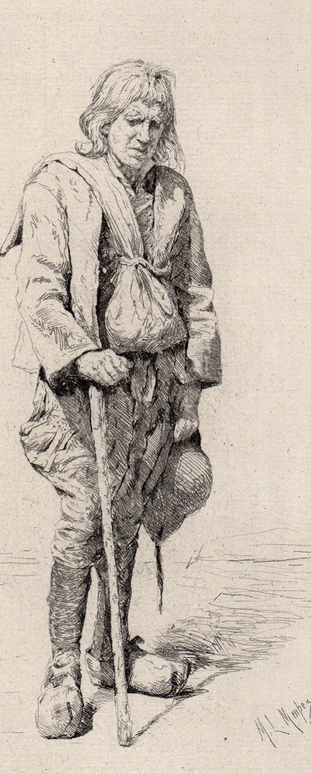 Mortimer Luddington Menpes | A Breton Beggar (1883) | MutualArt