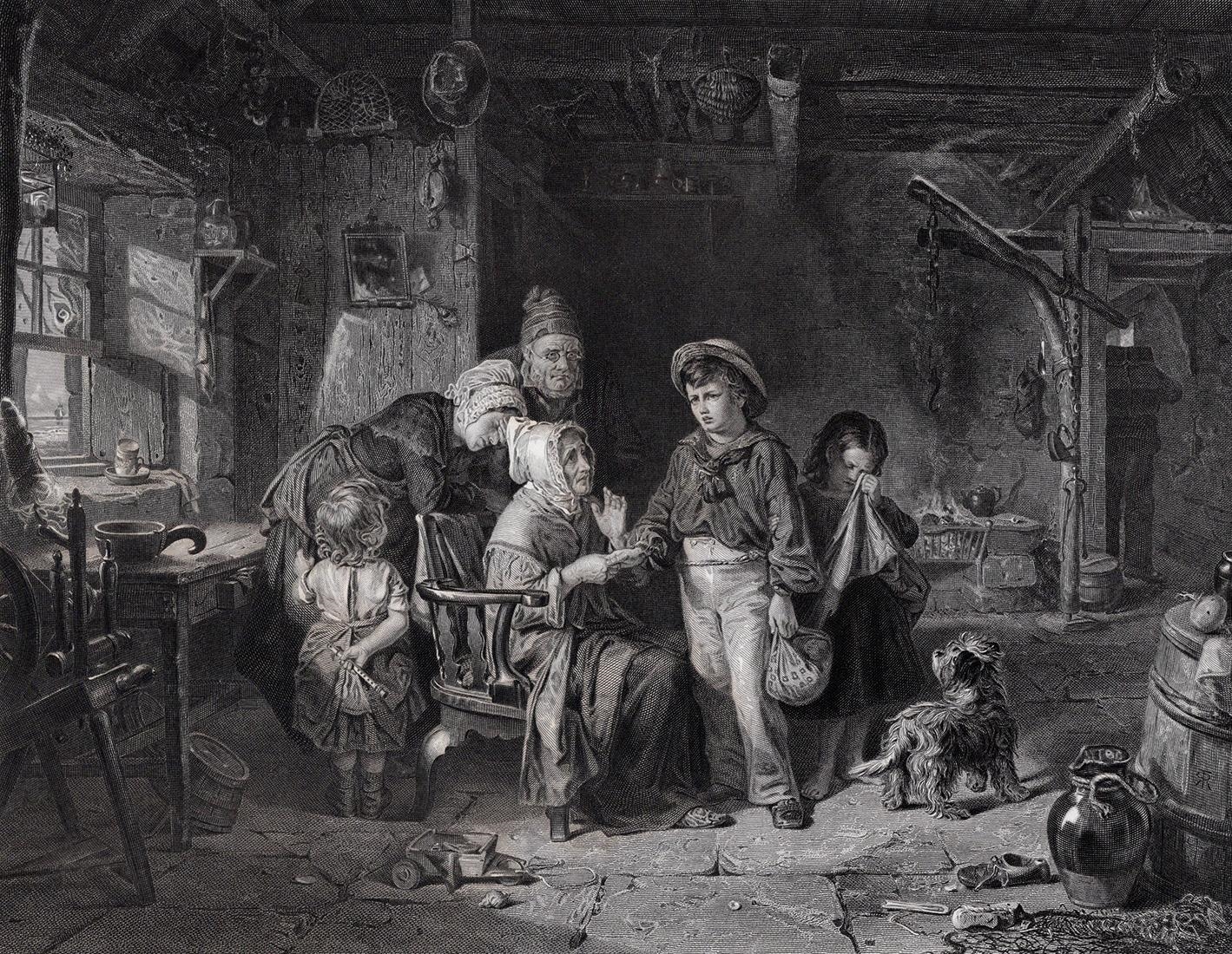 Robert Thorburn Ross | Leaving Home (1863) | MutualArt