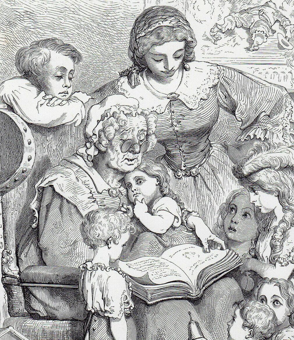 Gustave Doré | Family Storytelling (1880) | MutualArt