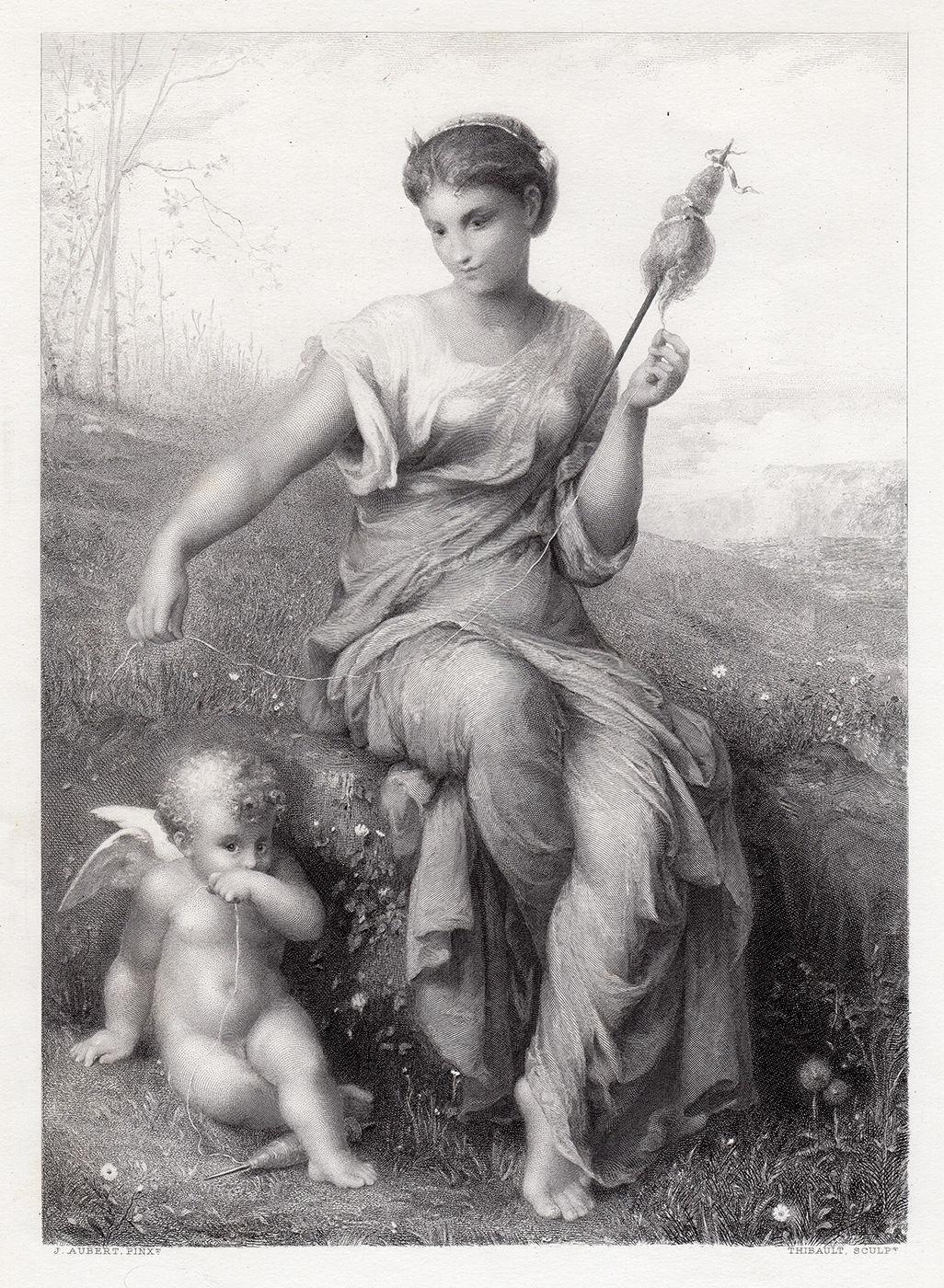 Jean Ernest Aubert | The Broken Thread (1878) | MutualArt