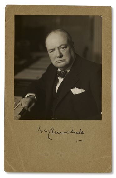 Sir Winston Churchill | Signed Photograph of Winston Churchill (1943 ...