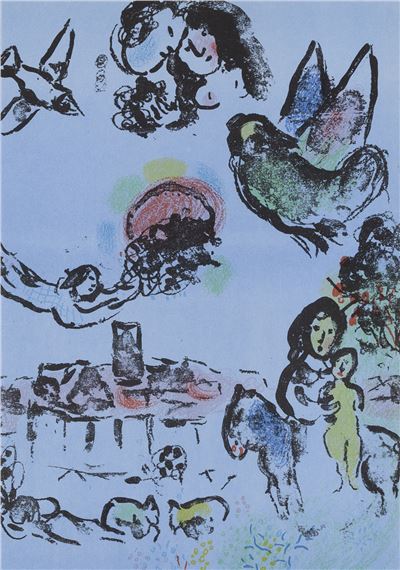 Marc Chagall | Nokturn w Wenecji (Nocturne a Venice (1963) | MutualArt