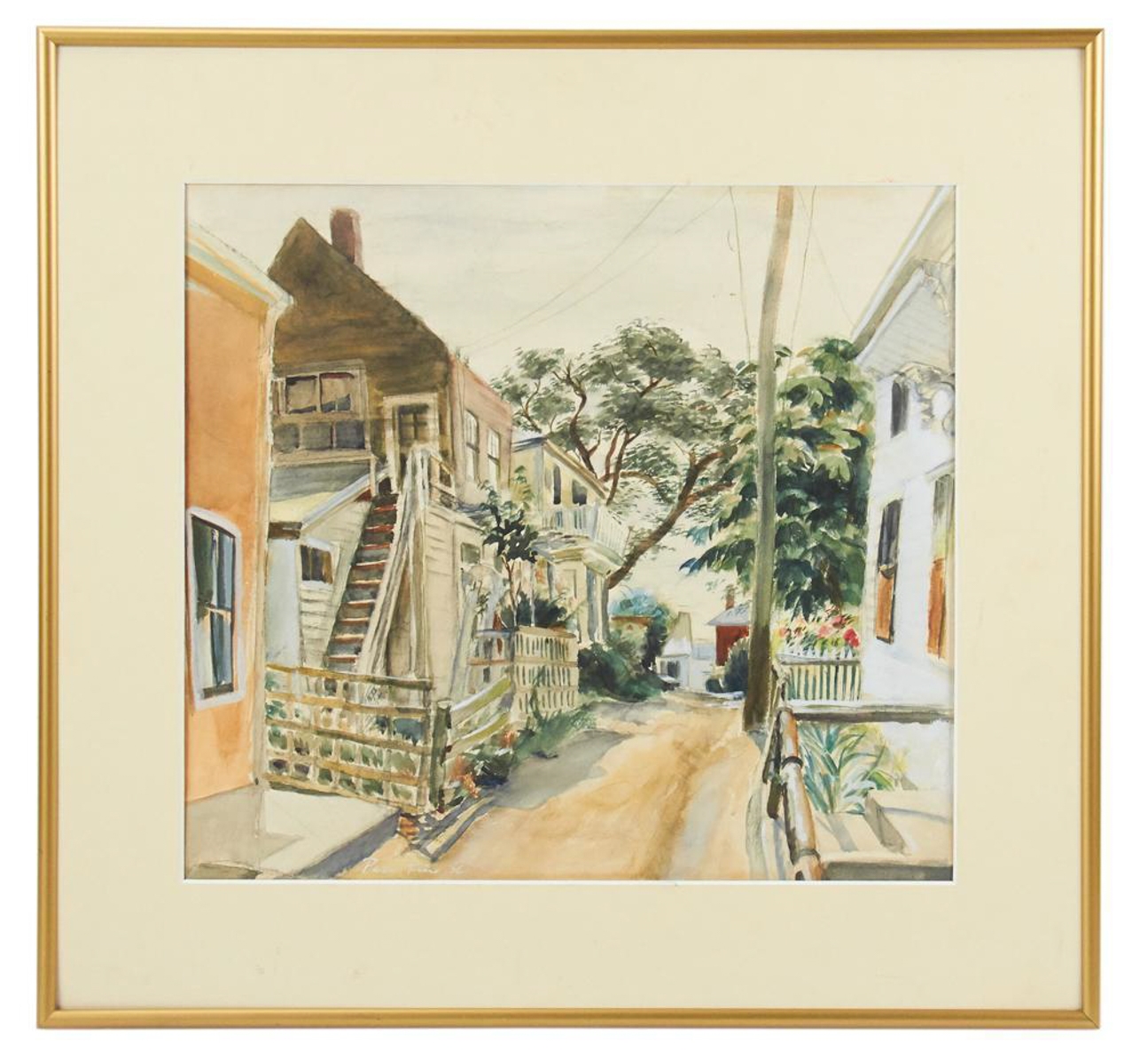 Perle Fine | Abstract Expressionist Beach House Alley | MutualArt