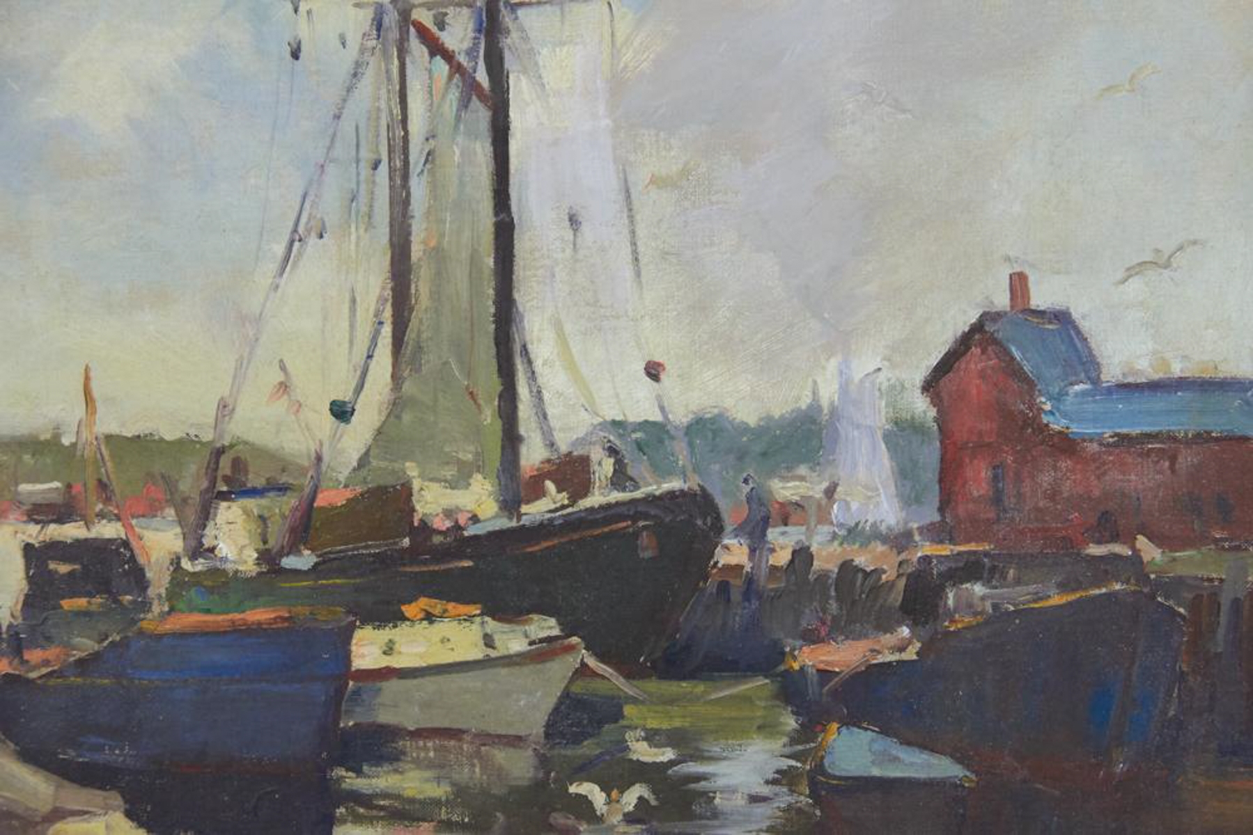 Paul Beaden Hudder | Rockport Harbor Motif | MutualArt