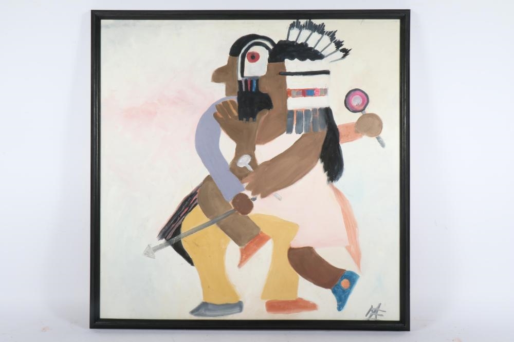 Mae Alice Engron | Abstract Native American Tribal Dancer Figures ...