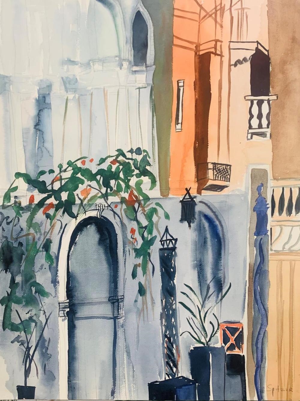 Spitzer | Original watercolor painting on paper | MutualArt