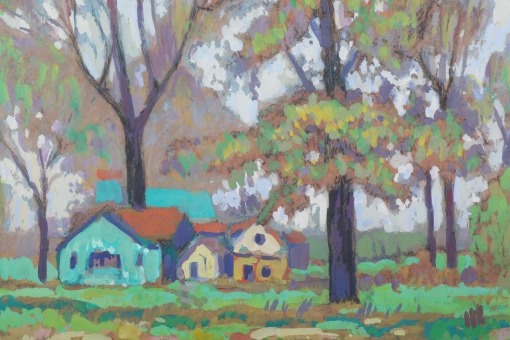 Francis Focer Brown | Landscape With Cottage | MutualArt