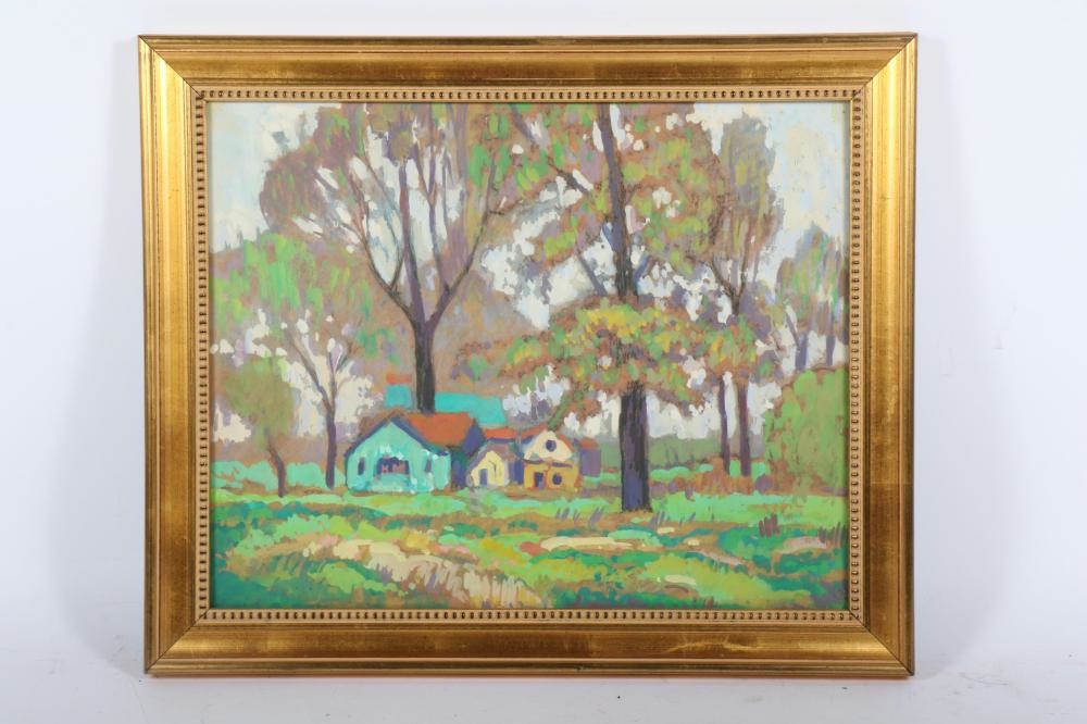 Francis Focer Brown | Landscape With Cottage | MutualArt