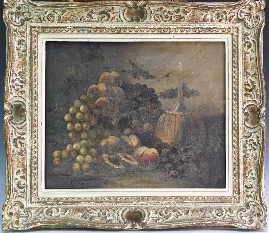 René Joseph Gilbert | Nature morte au raisin | MutualArt