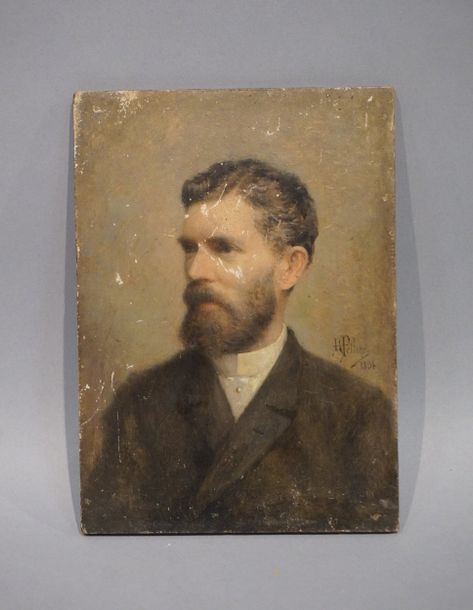 H. Peltier | Portrait d'homme (1894) | MutualArt