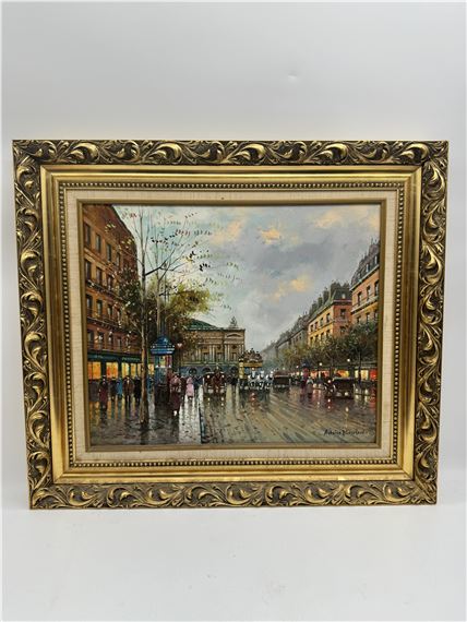 Antoine Blanchard | Paris street scene | MutualArt