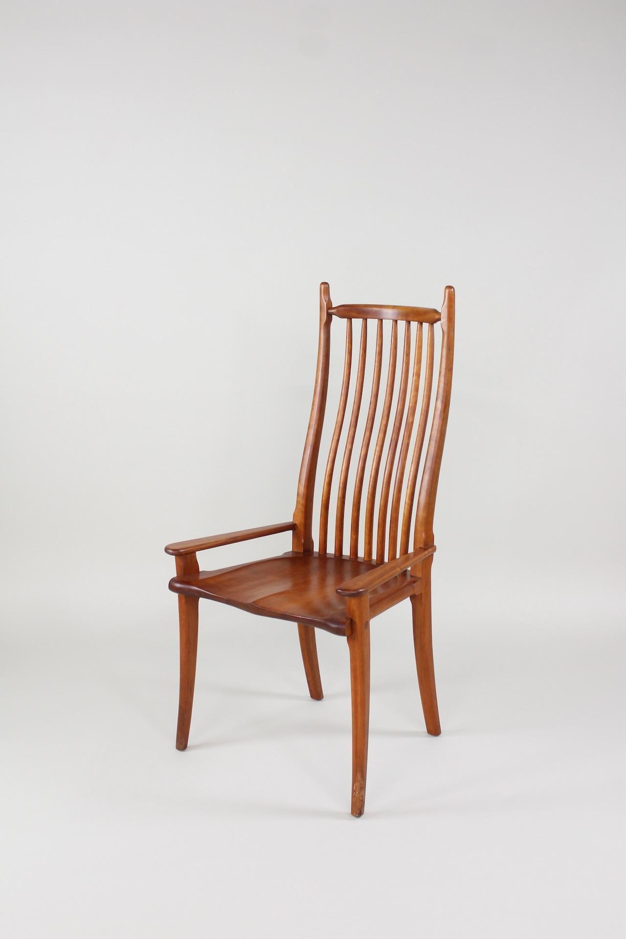 Swift Stephen | Signed Stephen Swift High Back Cherry Dining Chair ...