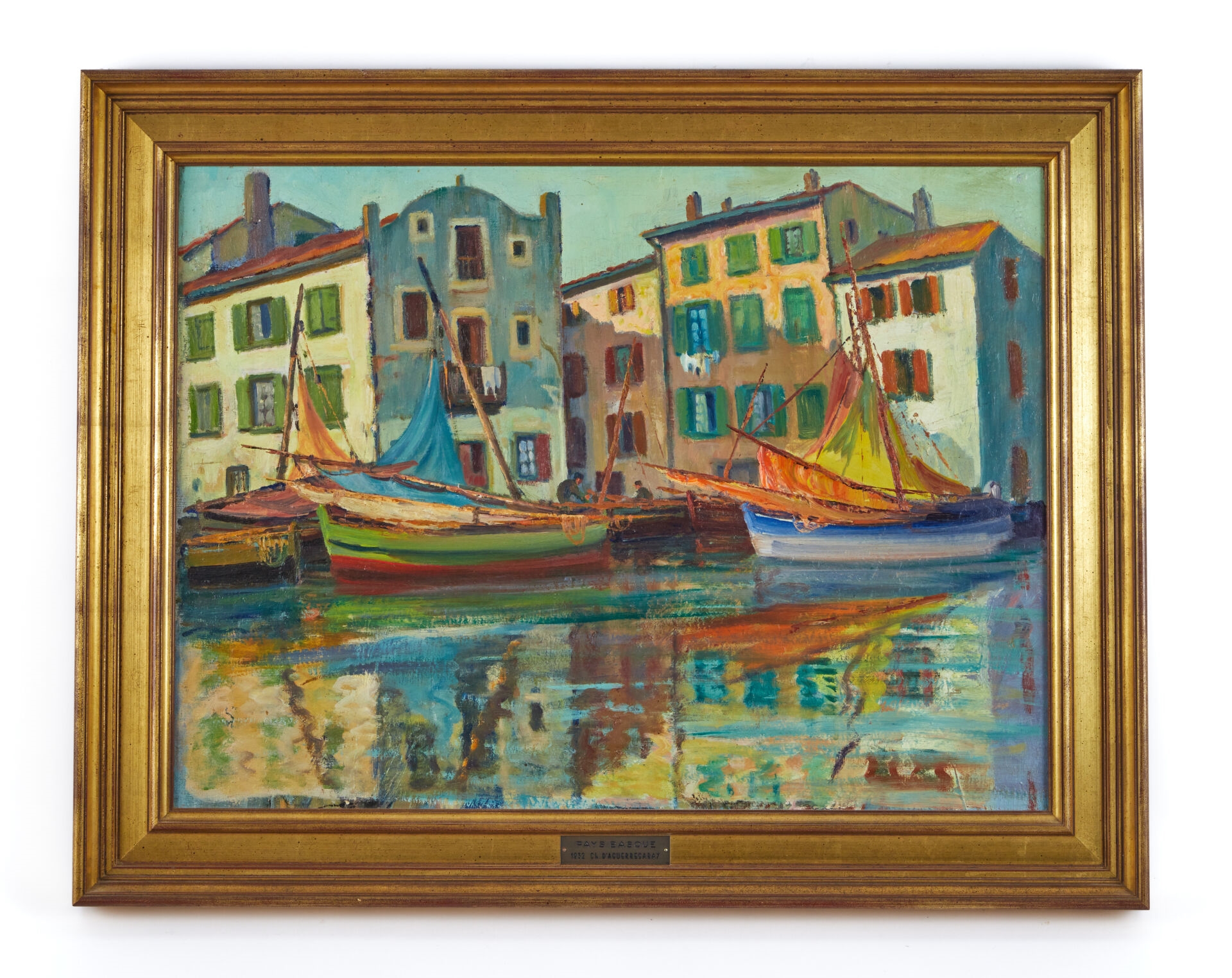 Charles Jean Aguerregaray | « Barques de pêche au port » | Compare similar artworks | MutualArt