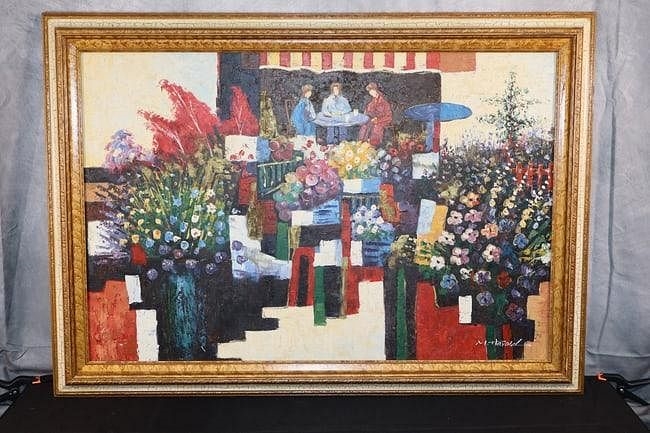 M. Harold | Abstract still-life arrangement with bold geometric shapes ...