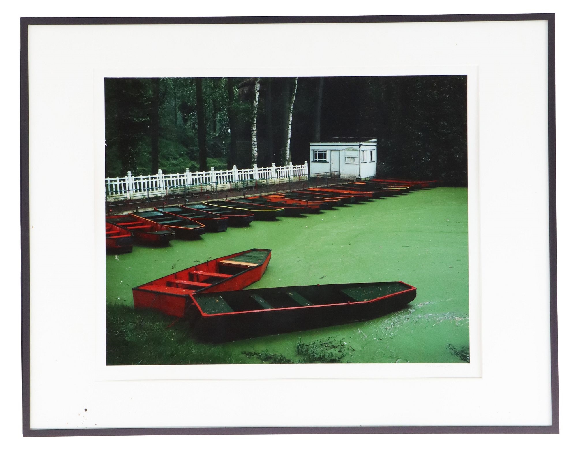 Cole Weston | Red Boats on River | MutualArt