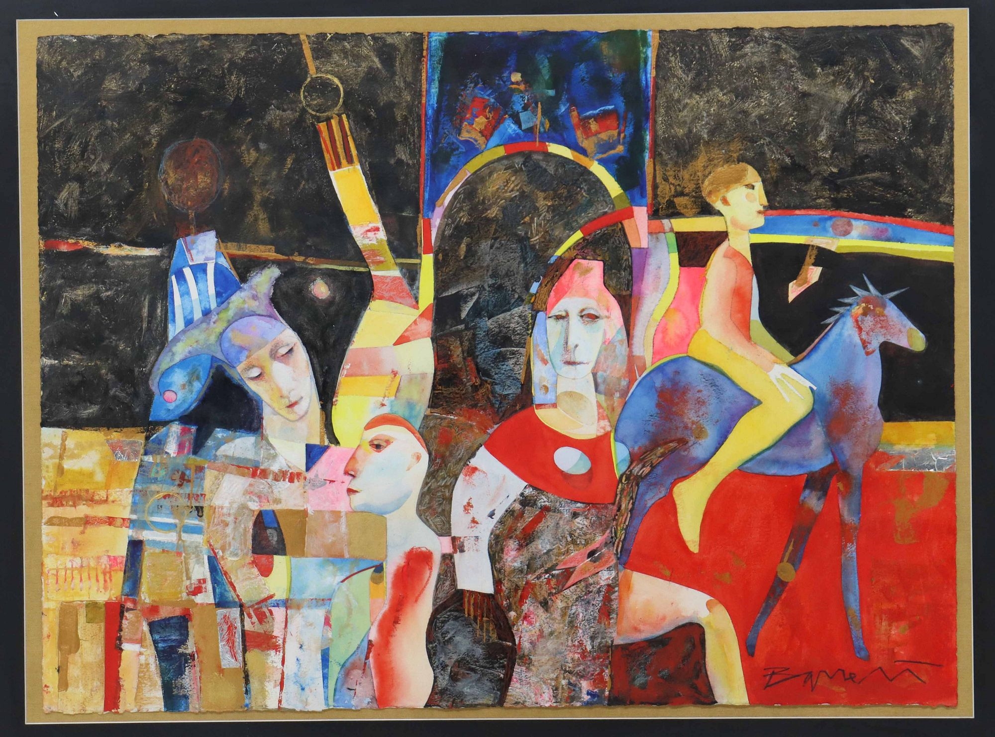 Jack Barrett | Modern Expressionist Circus | MutualArt