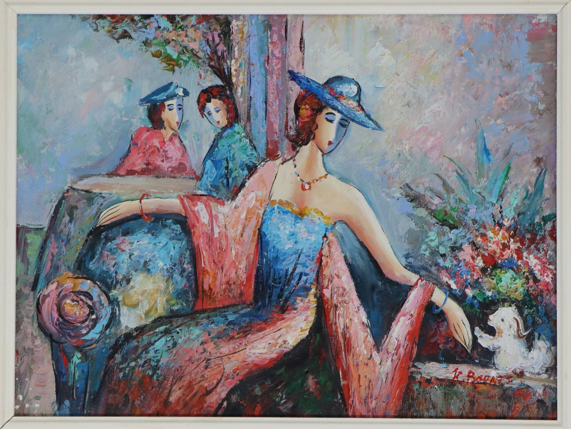 K. Barnes | Women at Cafe | MutualArt