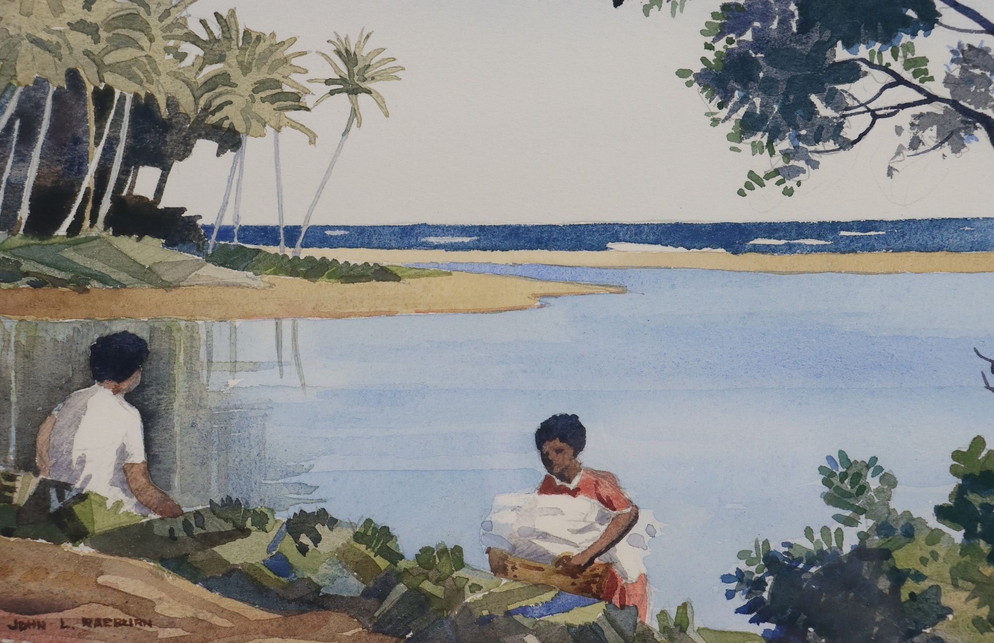John L. Raeburn | Washing Day - Fiji | MutualArt