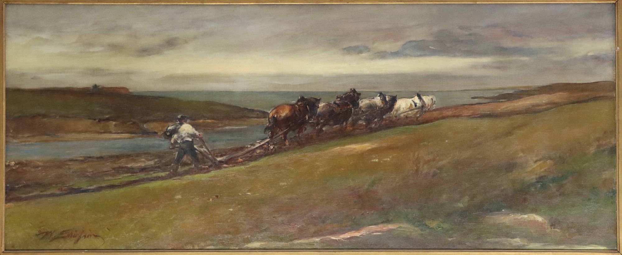 Walter Shirlaw | The Plowman (1898 - 1899) | MutualArt