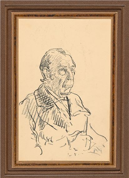 Xavier Mellery | Portrait of a man (1888) | MutualArt
