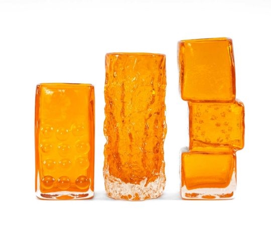 Geoffrey Baxter | Three Whitefriars Vases | MutualArt