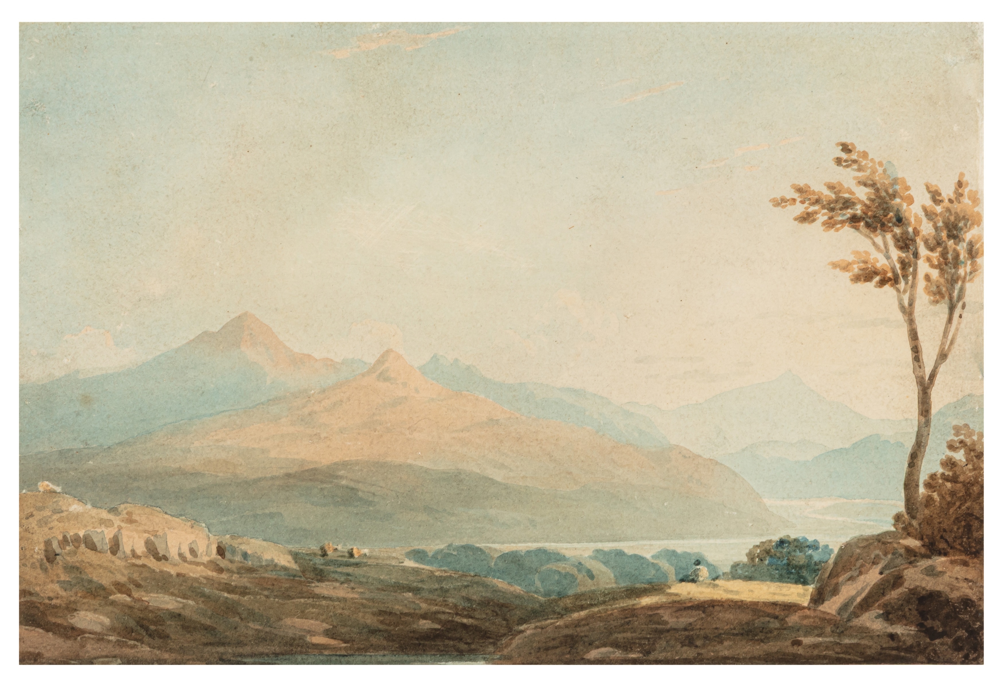 John Varley | View of Snowdon | MutualArt