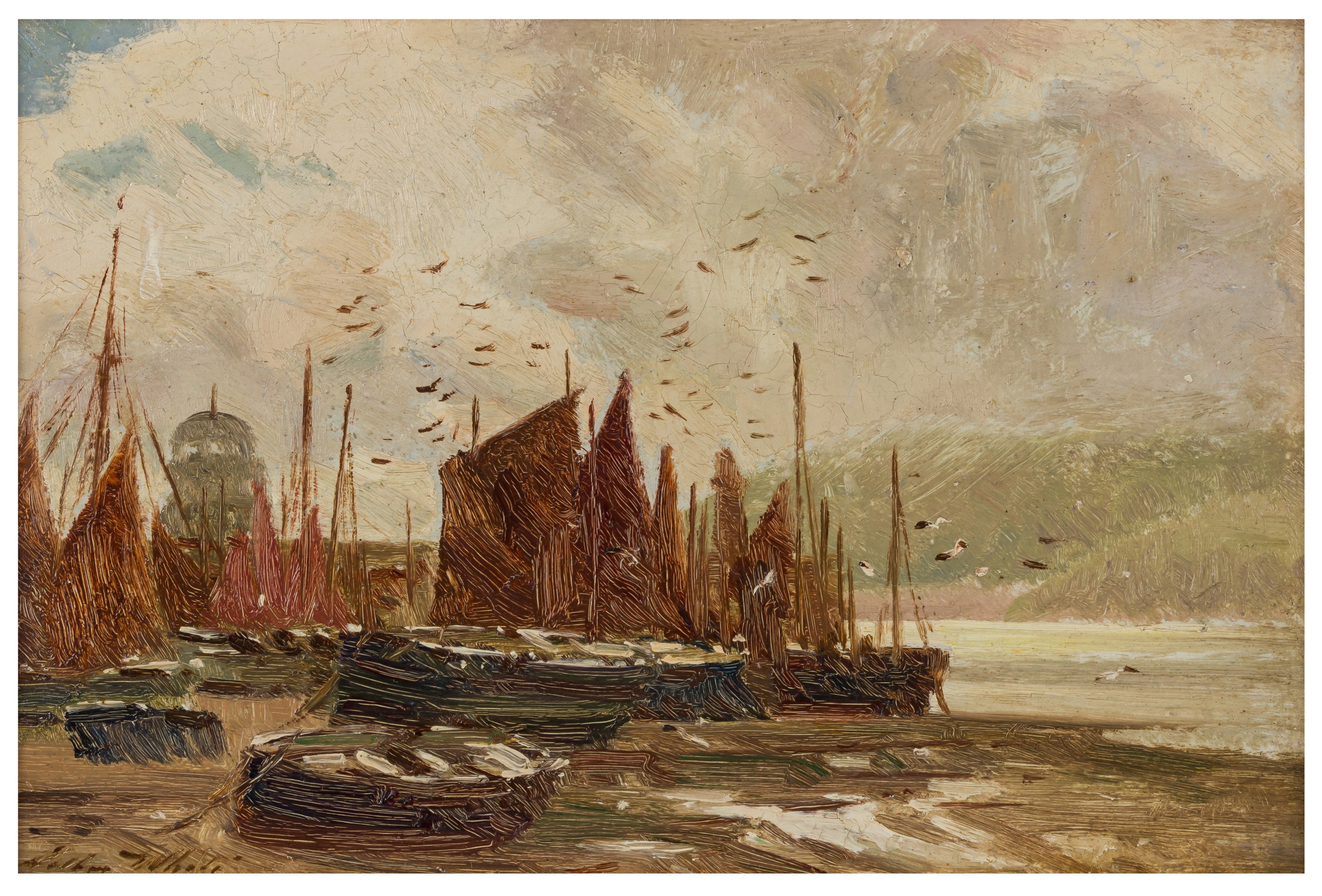 Arthur White | St Ives Harbour, Smeaton's Lighthouse beyond | MutualArt