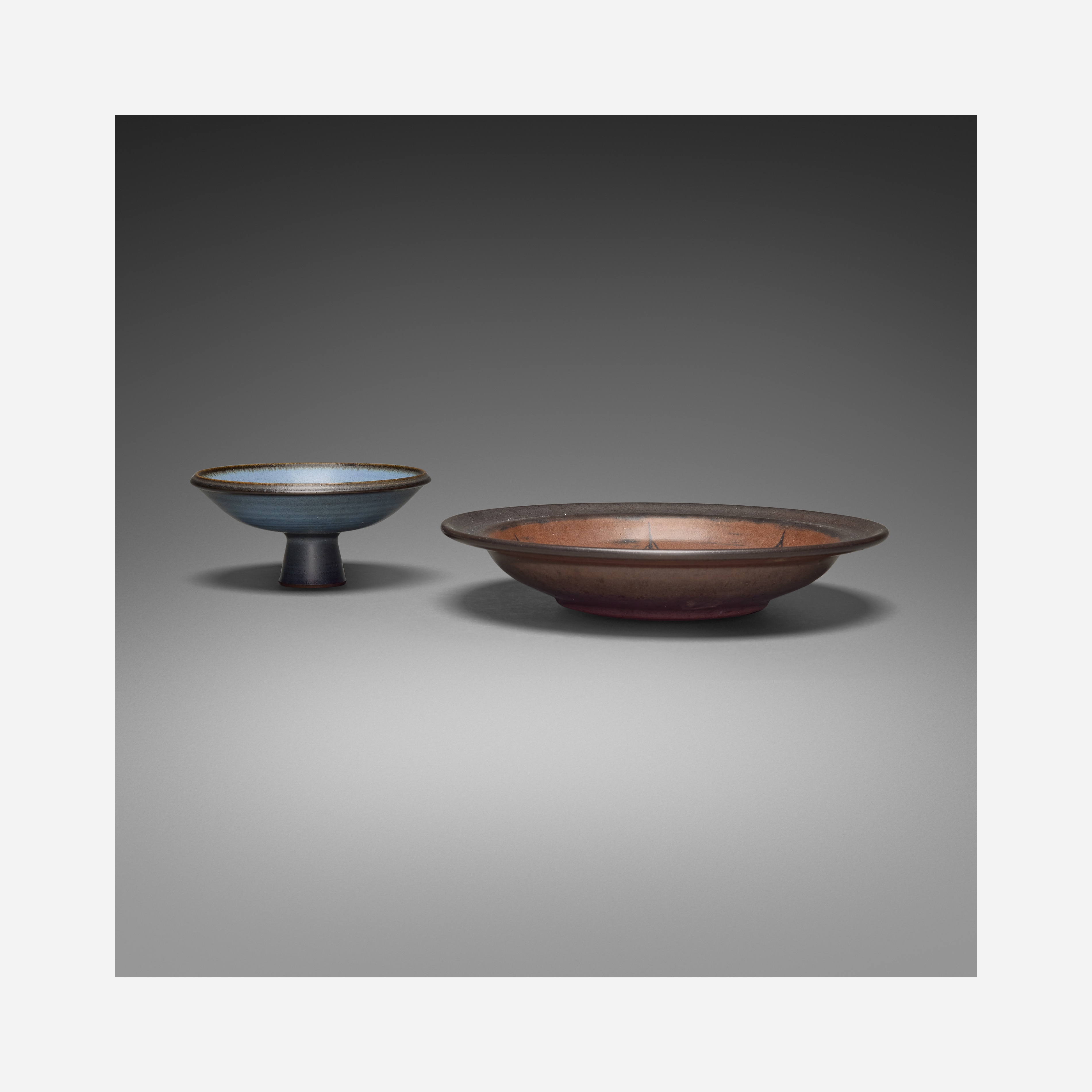 Harrison McIntosh | Low bowl and footed bowl (1965) | MutualArt
