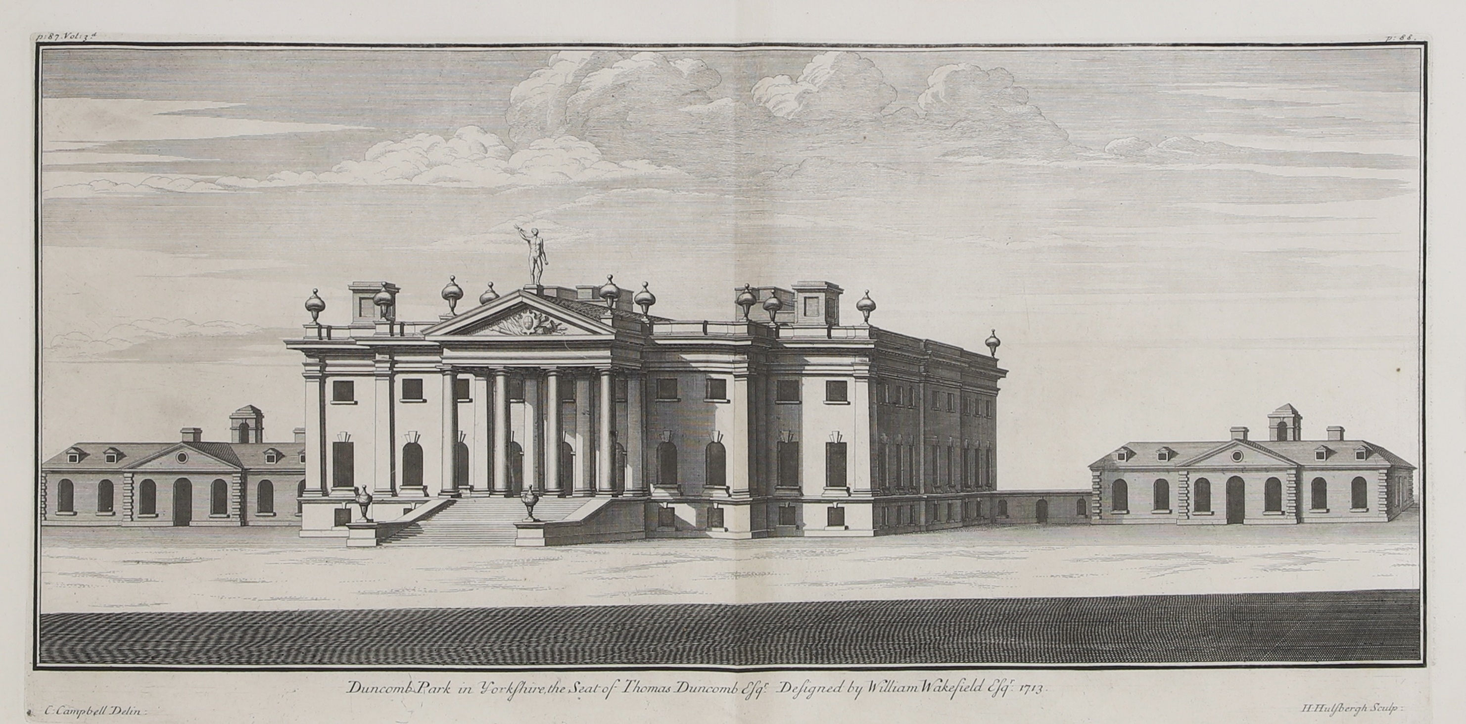 Colen Campbell | Duncomb Park in Yorkshire, the Seat of Thomas Duncomb ...
