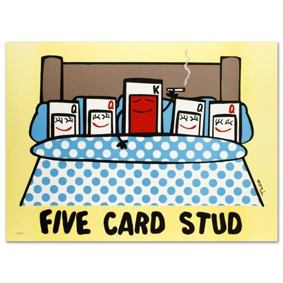 Todd Goldman | Five Card Stud Limited Edition Lithograph | MutualArt