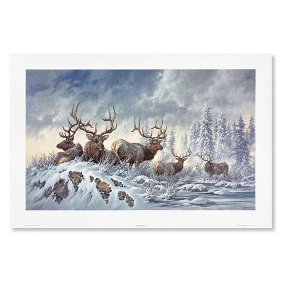Larry Fanning | Solstice Rendezvous (Elk | MutualArt