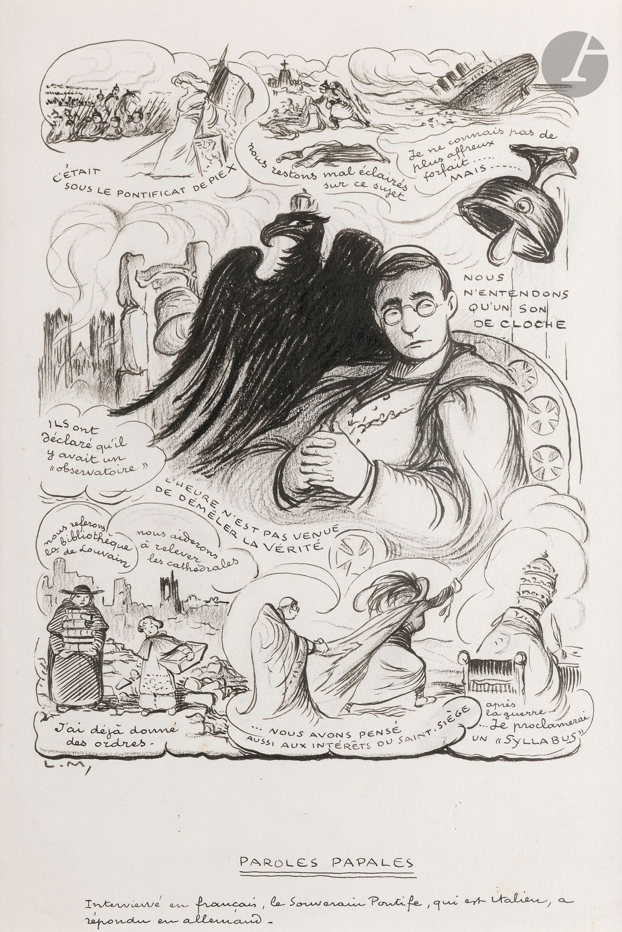 Lucien Metivet | Papal words (1915) | MutualArt