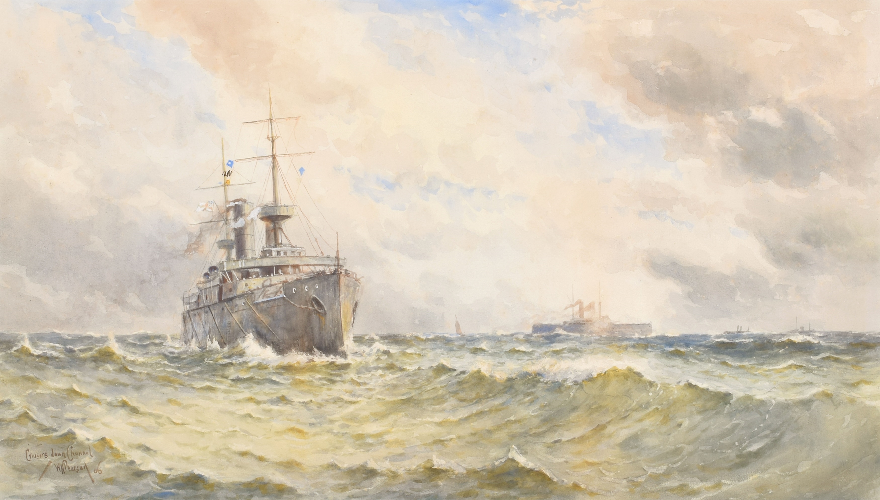 William Henry Pearson | Cruisers Down Channel | MutualArt