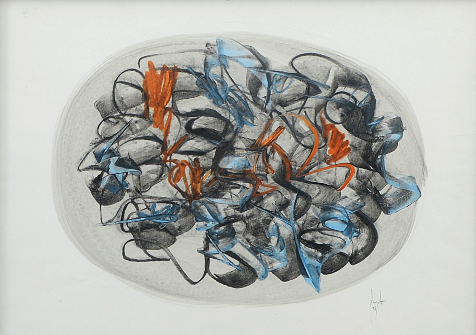 Sergio Dangelo | Composition (1958) | MutualArt