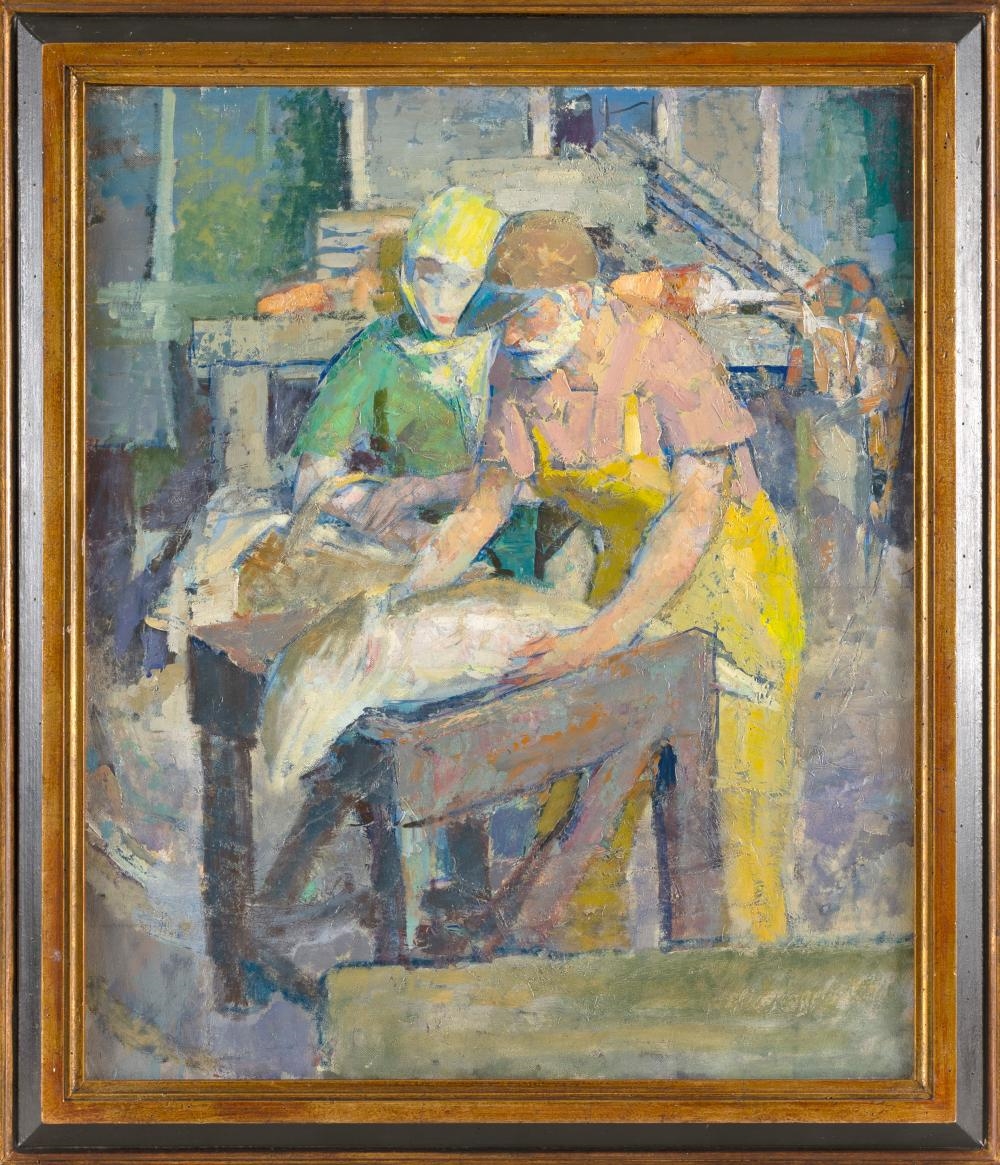 Edmund Franklin Ward | Fish cleaning, Monhegan | MutualArt