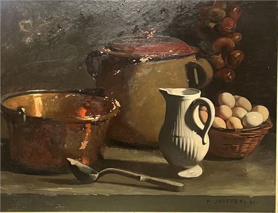 Pierre Jouffroy | Still life with eggs (1961) | MutualArt