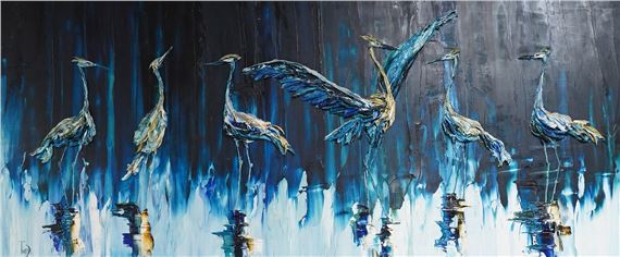 Jean Twede | Study of Herons | MutualArt