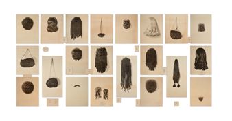 Lorna Simpson | Wigs (portfolio (1994) | MutualArt