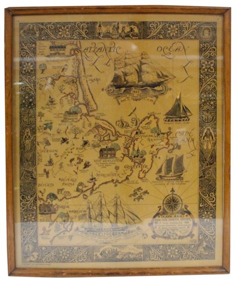 Coulton Waugh | Cape Ann and North Shore Pictorial Map (1927) | MutualArt