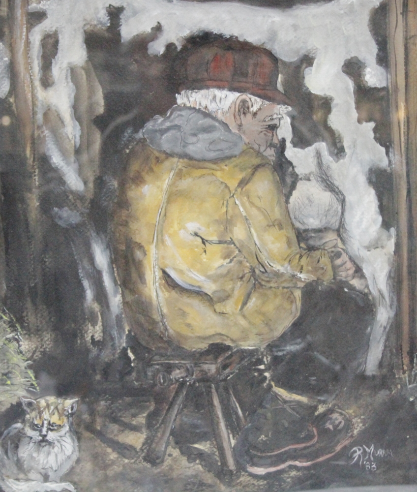 R. Murray | Farmer Milking Cow | MutualArt