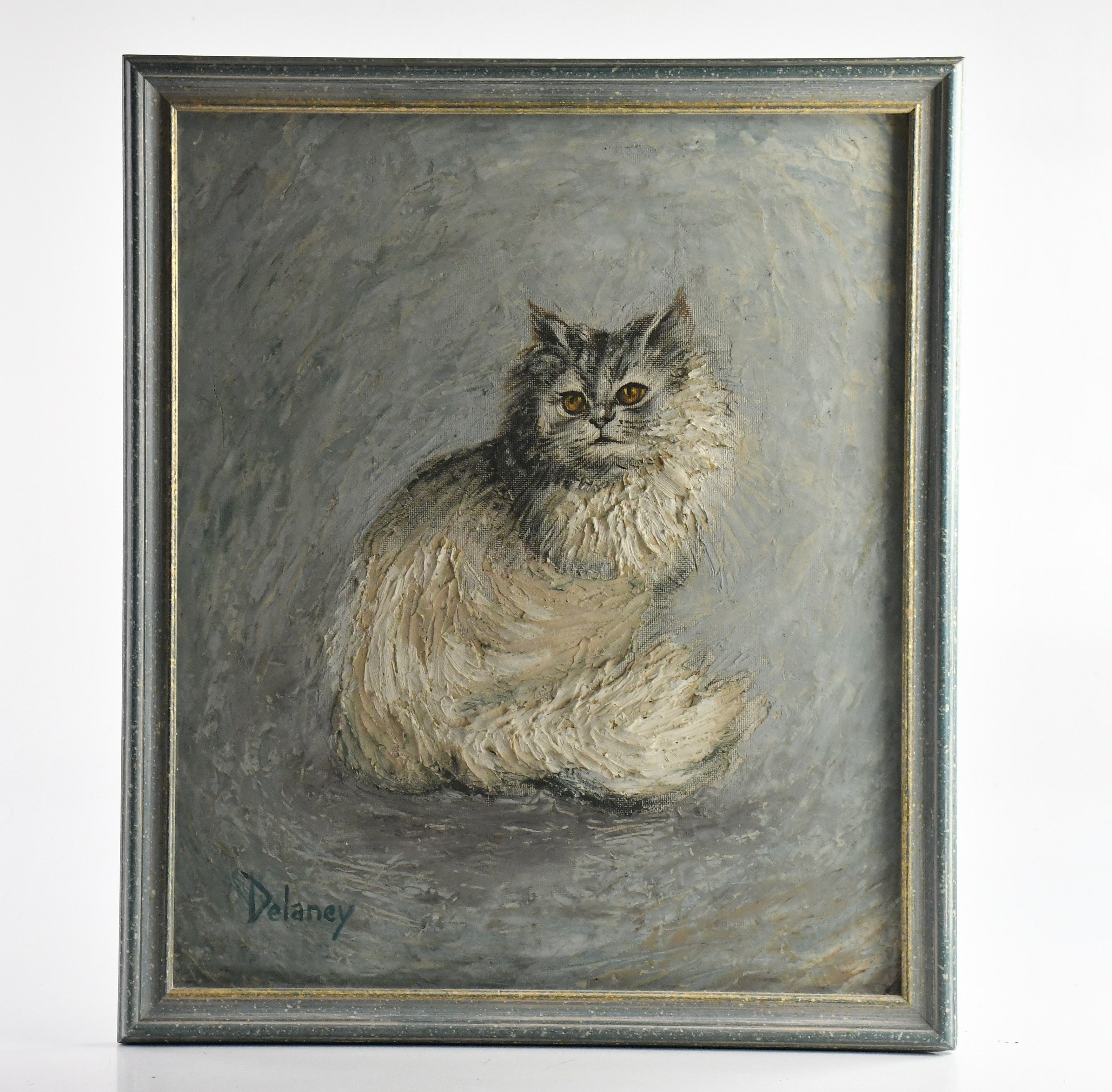 Arthur Delaney | seated cat | MutualArt