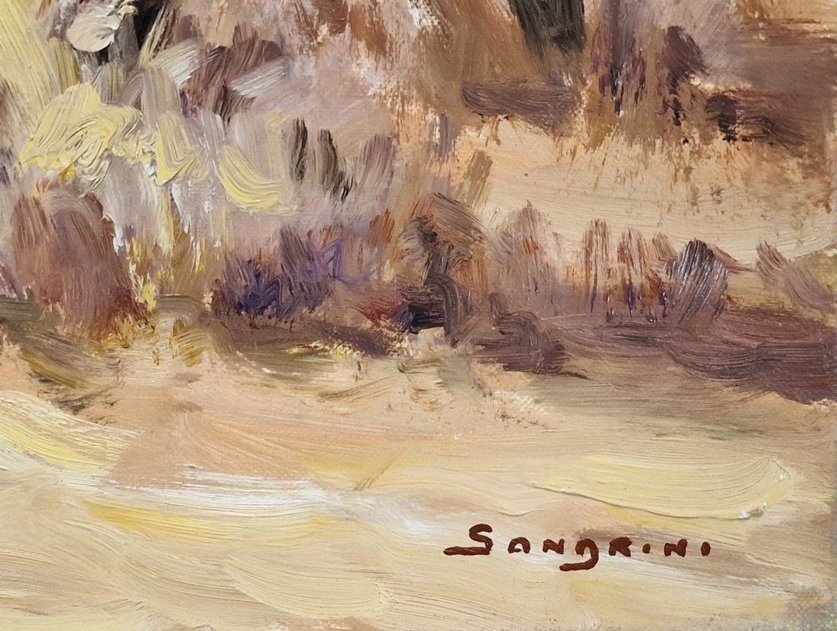 Eugène Sandrini | Autumn apricot trees | MutualArt