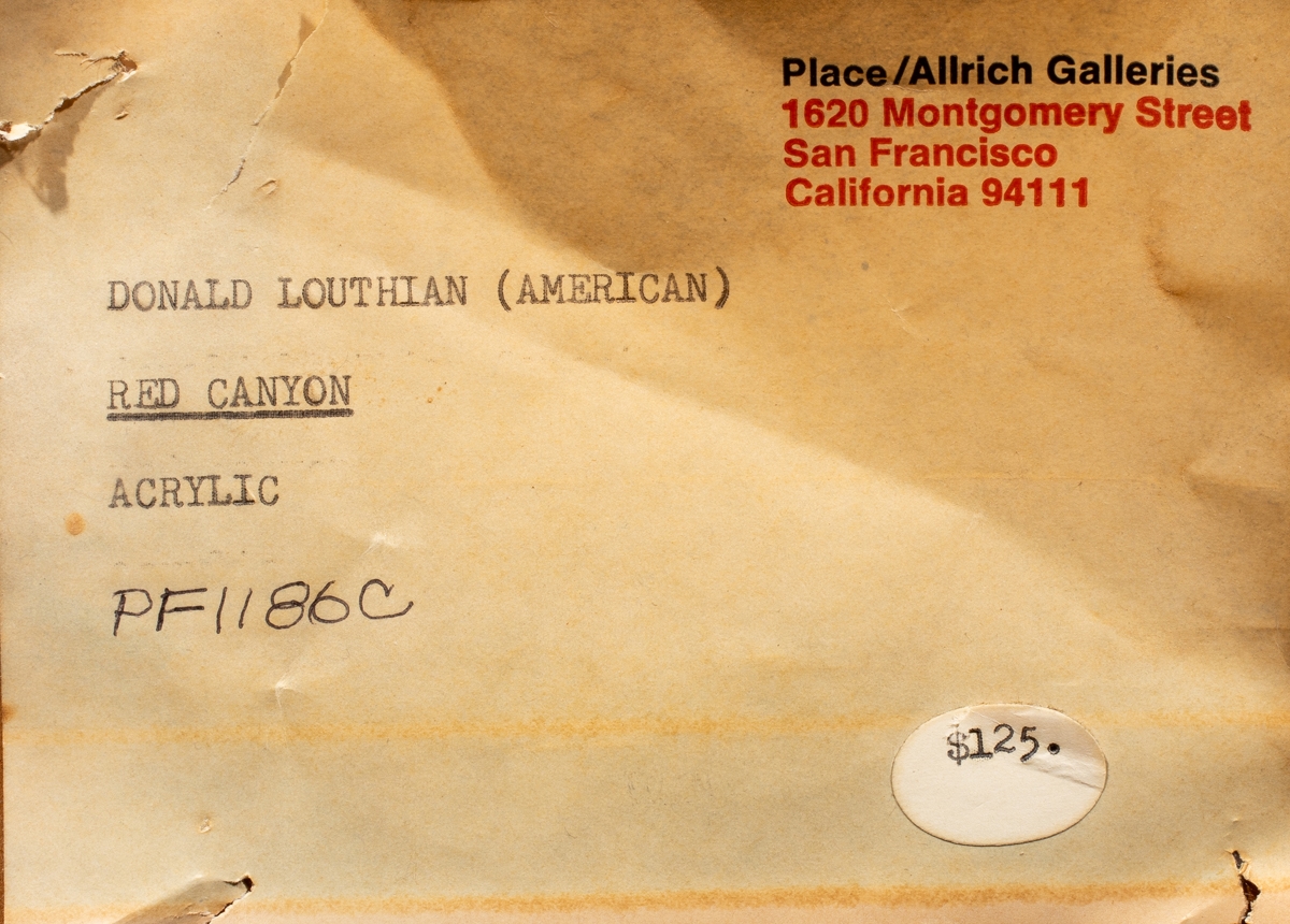 Donald Louthian | Red Canyon (1971) | MutualArt