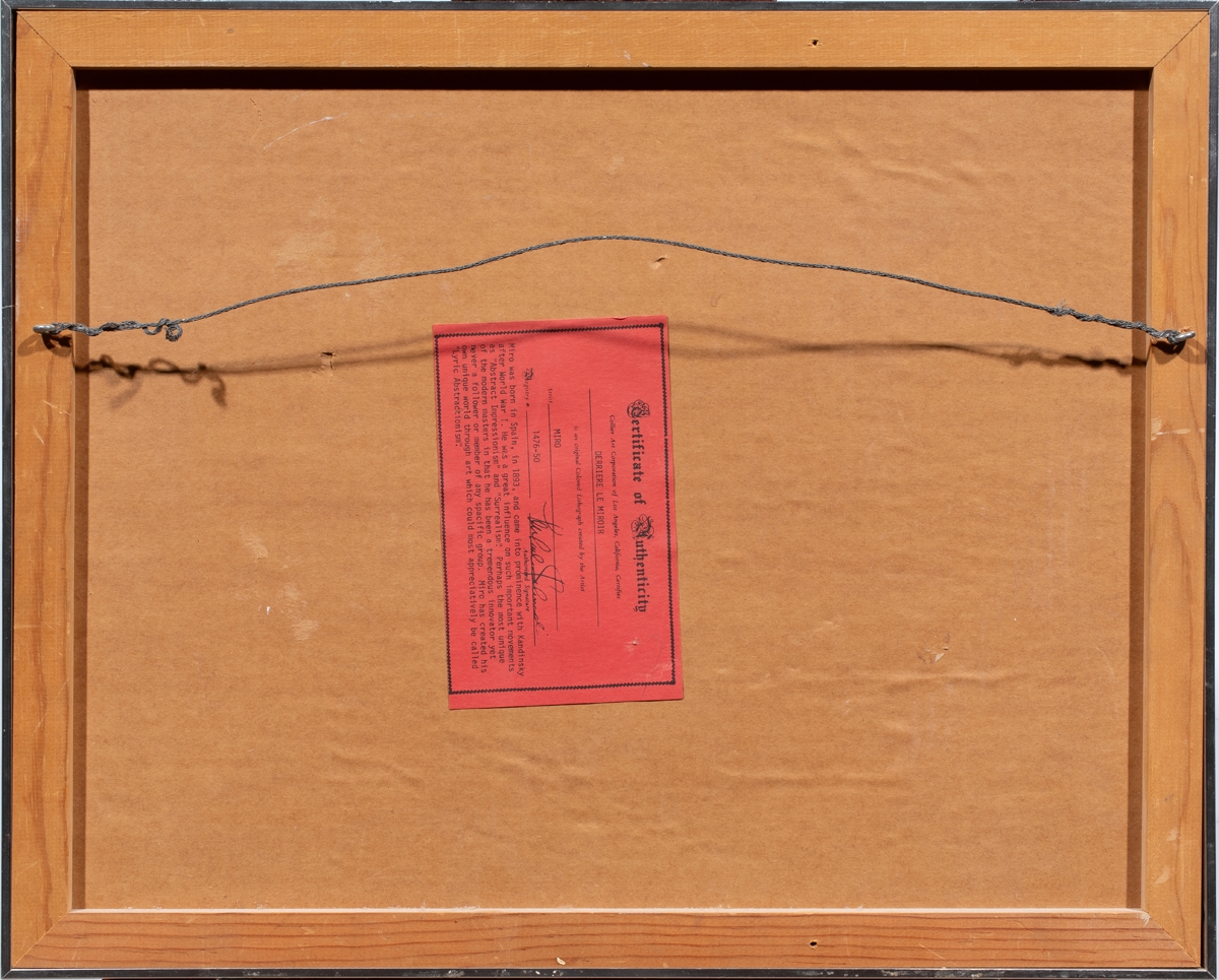 Joan Miró | Derriere Le Miroir | MutualArt