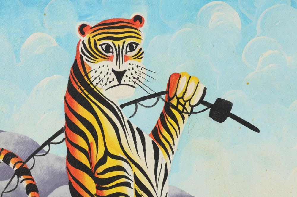 Joel Gauthier | Anthromorphic Tiger Painting | MutualArt