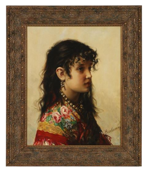 Alexej Harlamoff | Russian Gypsy Painting | MutualArt