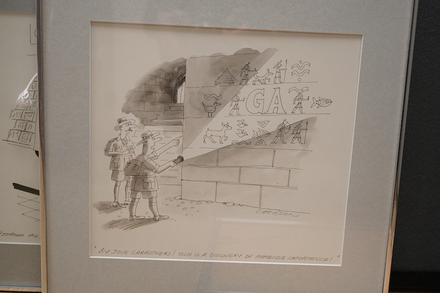 Bernard Cookson | four original cartoons | MutualArt