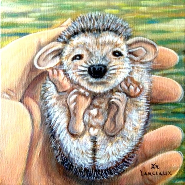 Jean Michel Lanciaux | Petit Hérisson dans la main gauche | MutualArt