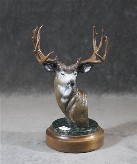Rip Caswell | Mule Deer Bust (1993) | MutualArt