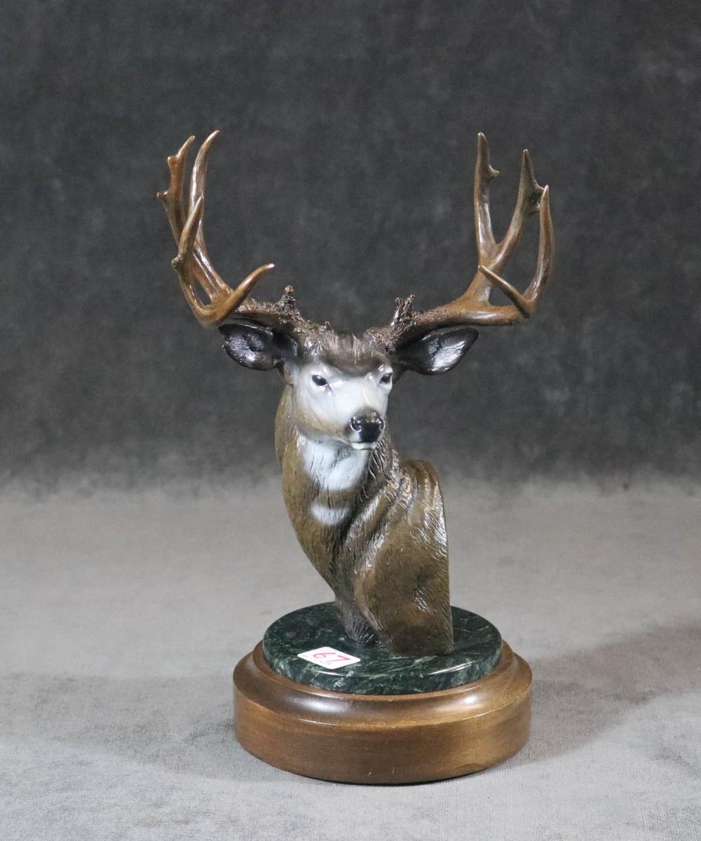 Rip Caswell | Mule Deer Bust (1993) | MutualArt